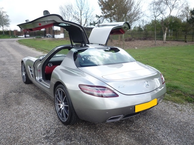 Silver SLS Back left - Howard Wise Cars